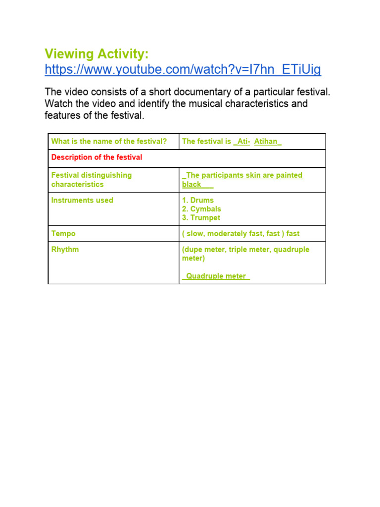 Viewing Activity | PDF | Foreign Language Studies