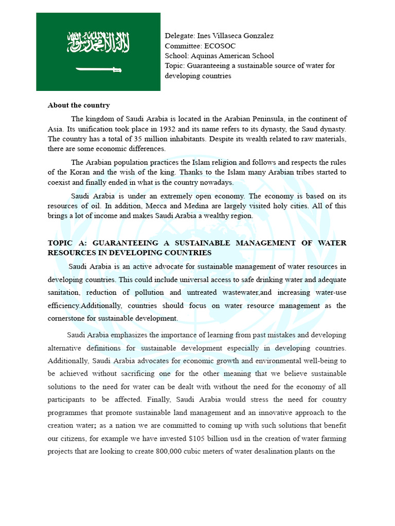 Position Paper-Rome Ecosoc | PDF