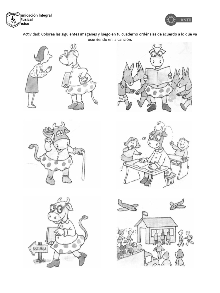 Ordenar Secuencialmente La Vaca Estudiosa | PDF