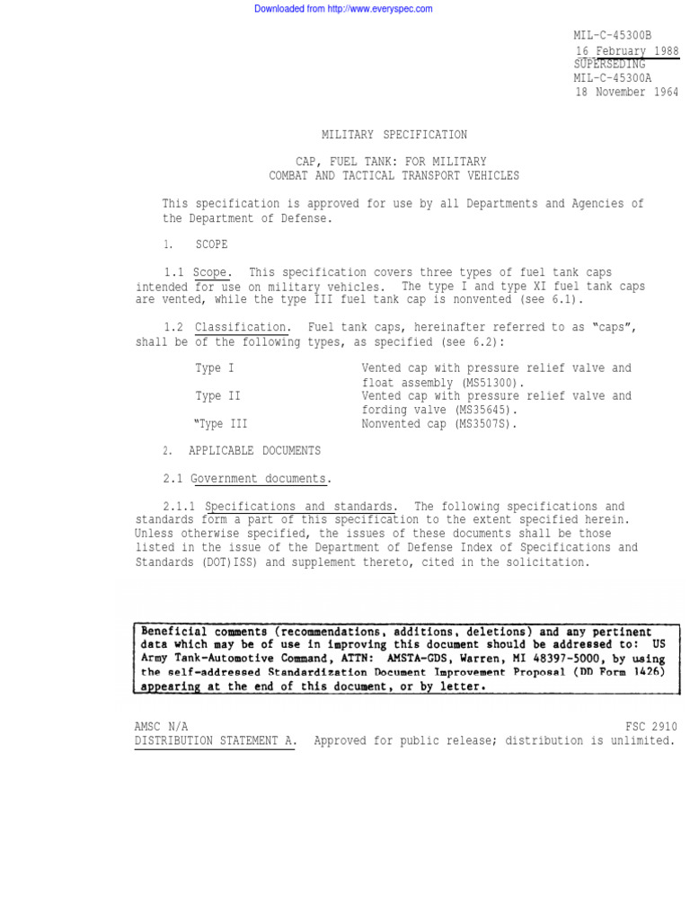 Mil C 45300B | PDF | Valve | Specification (Technical Standard)