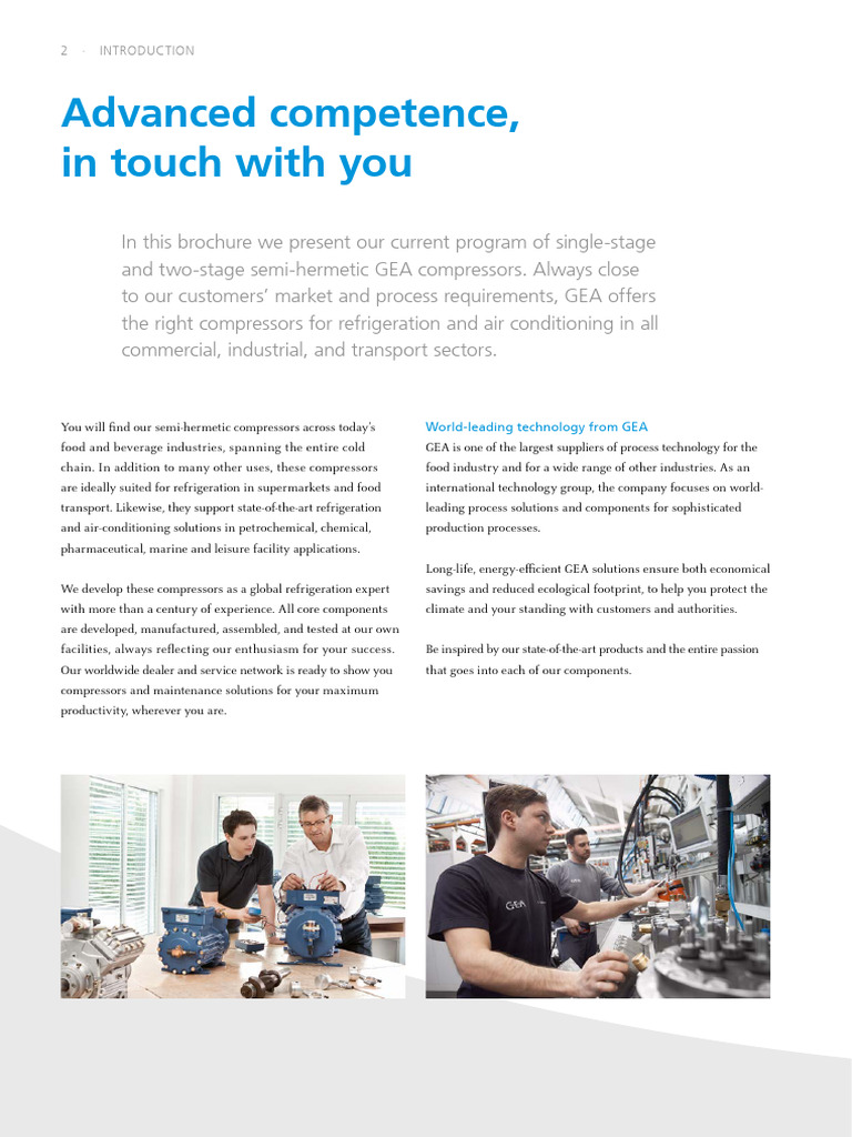 GEA - Bock - SemiHerm - Catalogue - GB 2 | PDF | Technology & Engineering