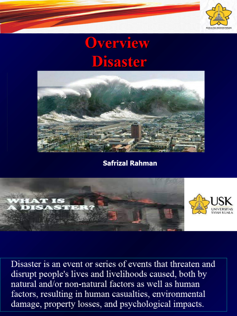 English Over View Disaster | PDF | Natural Disasters | Hazards