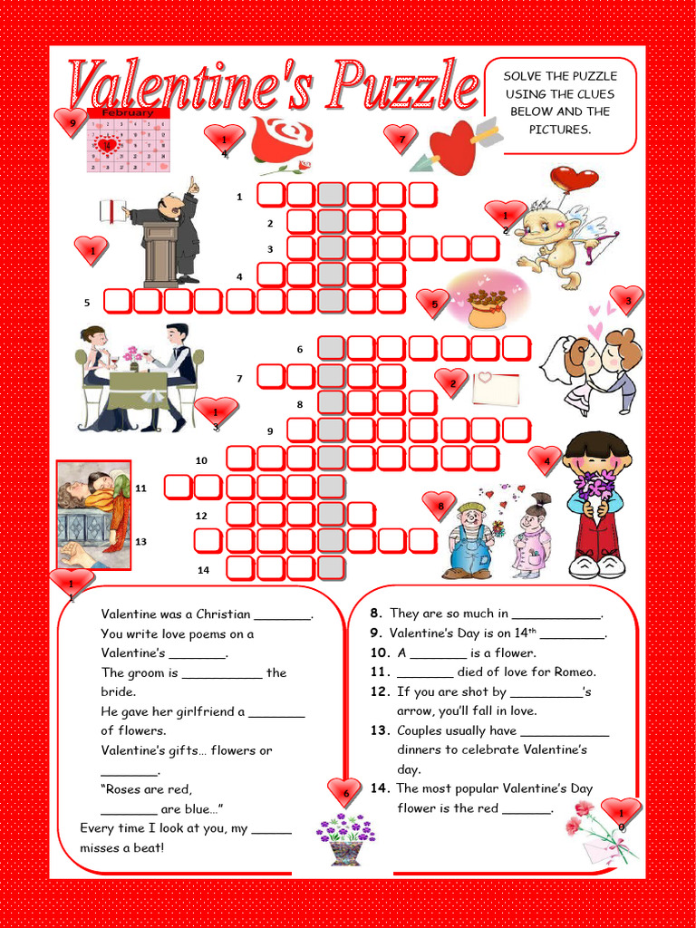 ST Valentine Puzzle High Beginner | PDF | Valentine's Day | Rituals