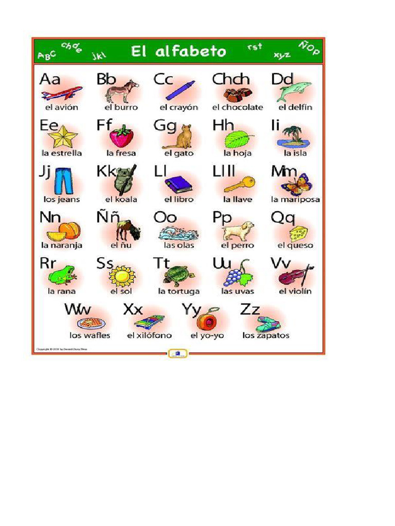 Abecedario Con Sonido Inicial | PDF