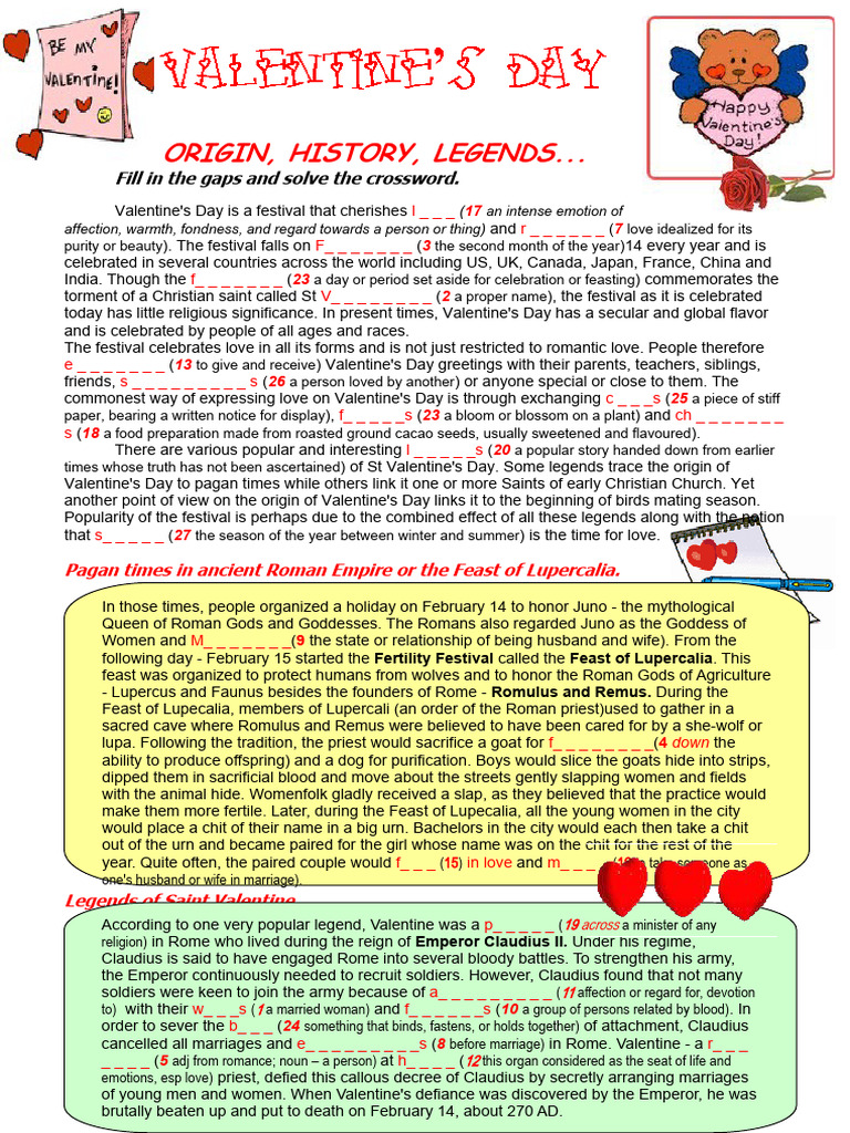 ST Valentine Lesson Intermediate | PDF