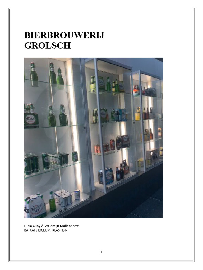 Verslag Pws Grolsch | PDF