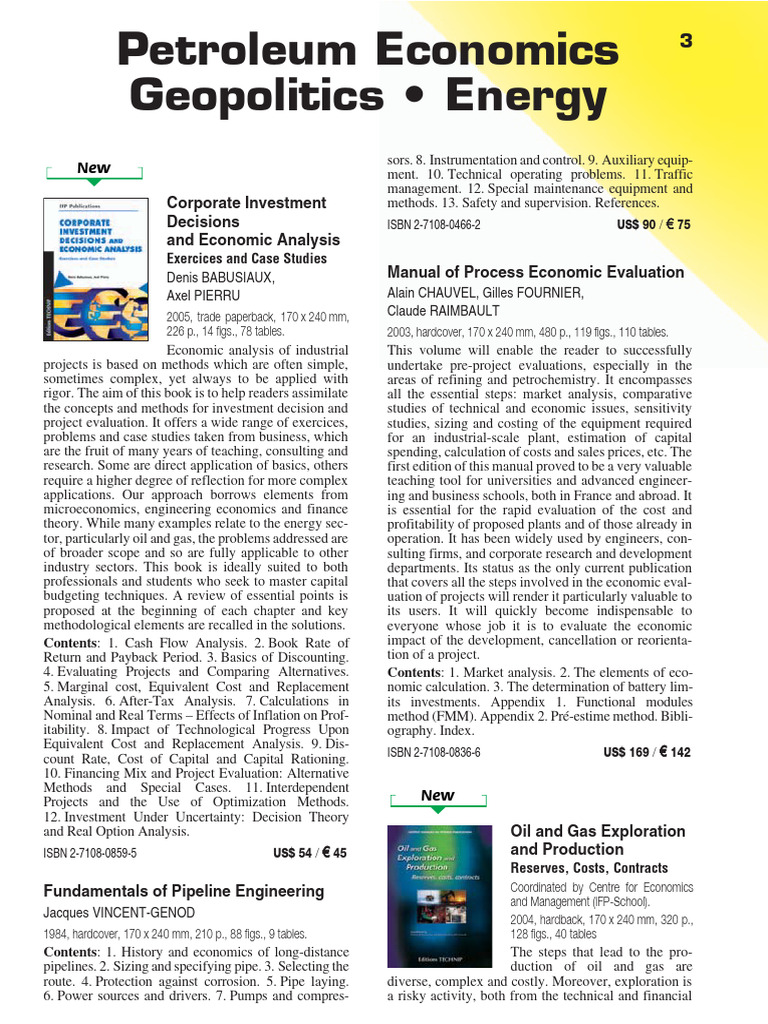 Petroleum Economics Geopolitics - Energy: Nouveauté Nouveauté New | PDF | Petroleum | Reflection ...