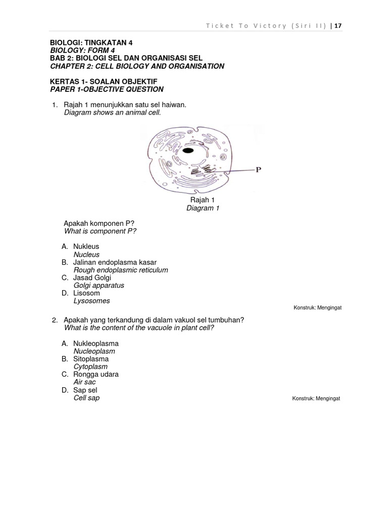 BioF4-Bab 2 (exercises) | PDF