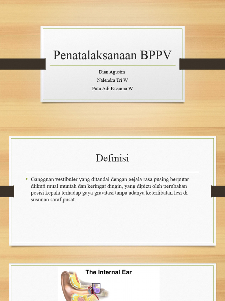 Penatalaksanaan BPPV | PDF