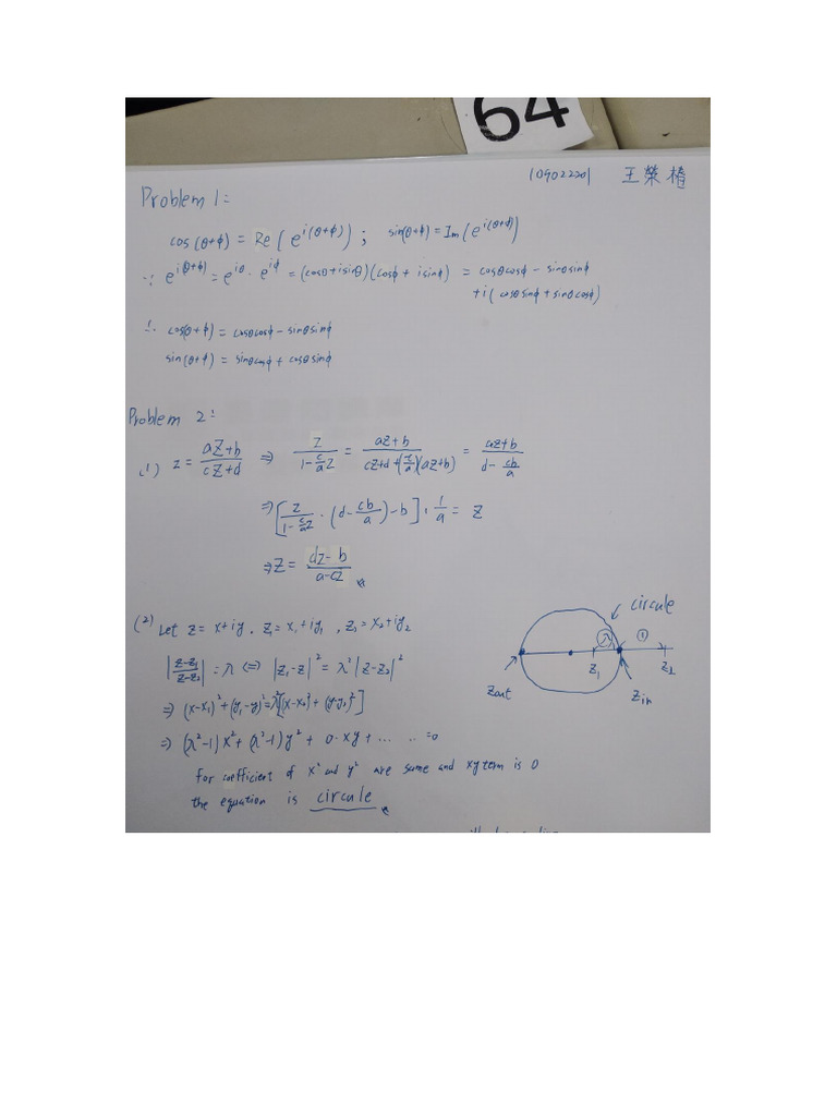NTHU Application Math hw1 Solution | PDF