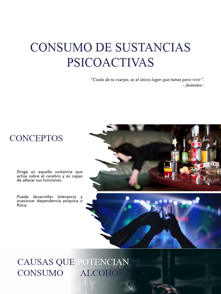 Consumo de Sustancias Psicoactivas | PDF | Tabaco | Cannabis (Droga)
