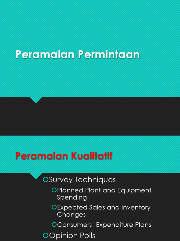 Peramalan Permintaan | PDF | Forecasting | Seasonality
