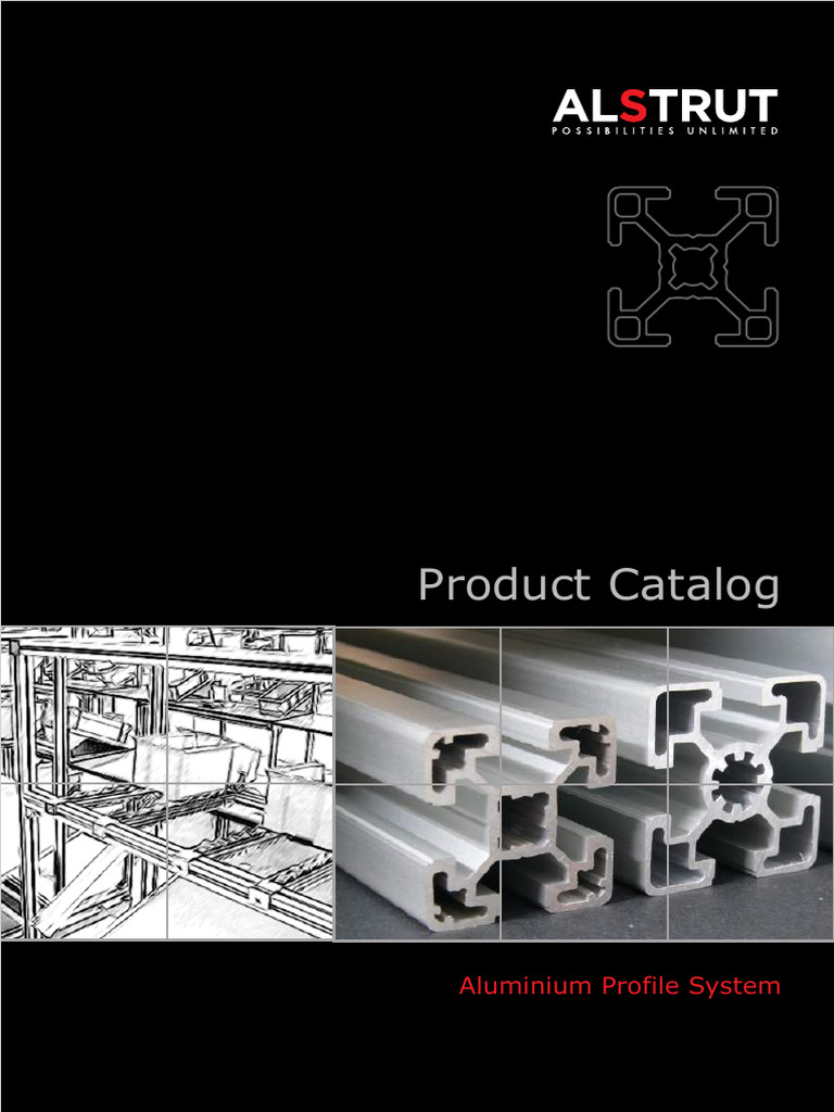 Aluminium Profile System Product Catalog Alstrut | PDF | Screw ...