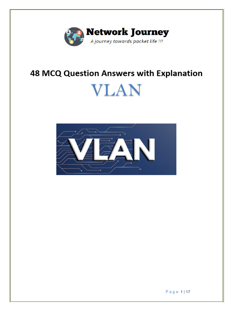 48 MCQ VLAN PDF | PDF | Computer Network | Network Switch
