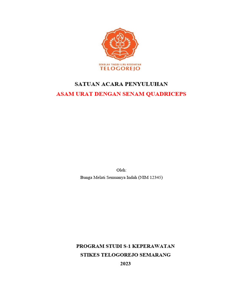 Contoh Sap Penkes | PDF