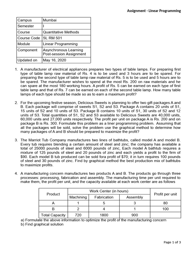 2020 11 Assignment lpp-1 | PDF | Fertilizer | Calculator 2020 11 Assignment lpp-1 | PDF | Fertilizer | Calculator