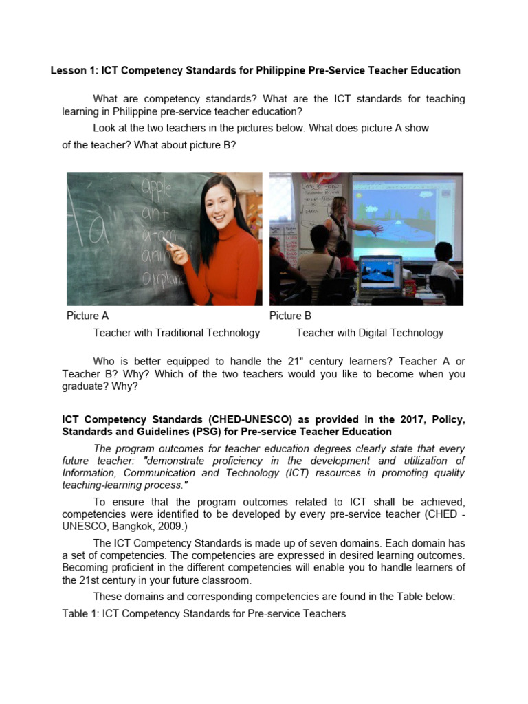 Technology-for-Teaching-and-Learning-1_Lesson-1-3 | PDF