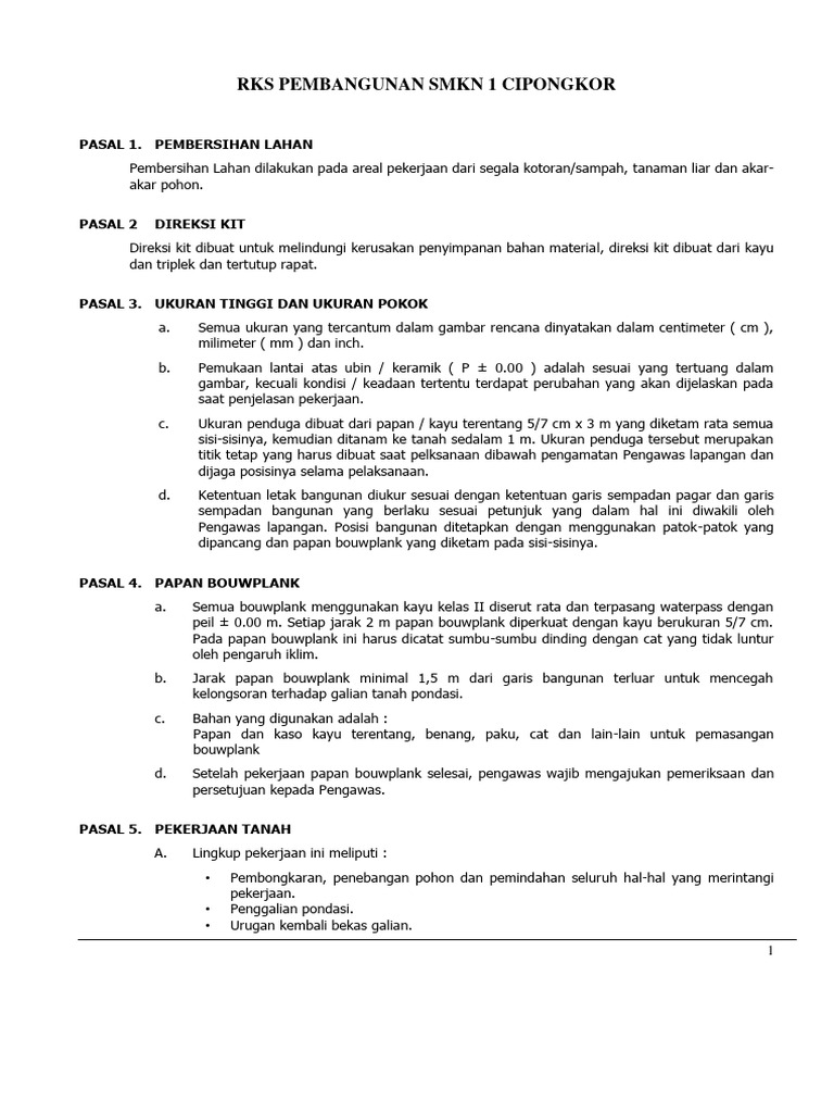 RKS SMK CIBONGKOR Rev | PDF
