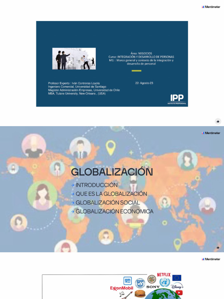 CLASE M1 SES 1.1 INTEGRACIÓN | PDF