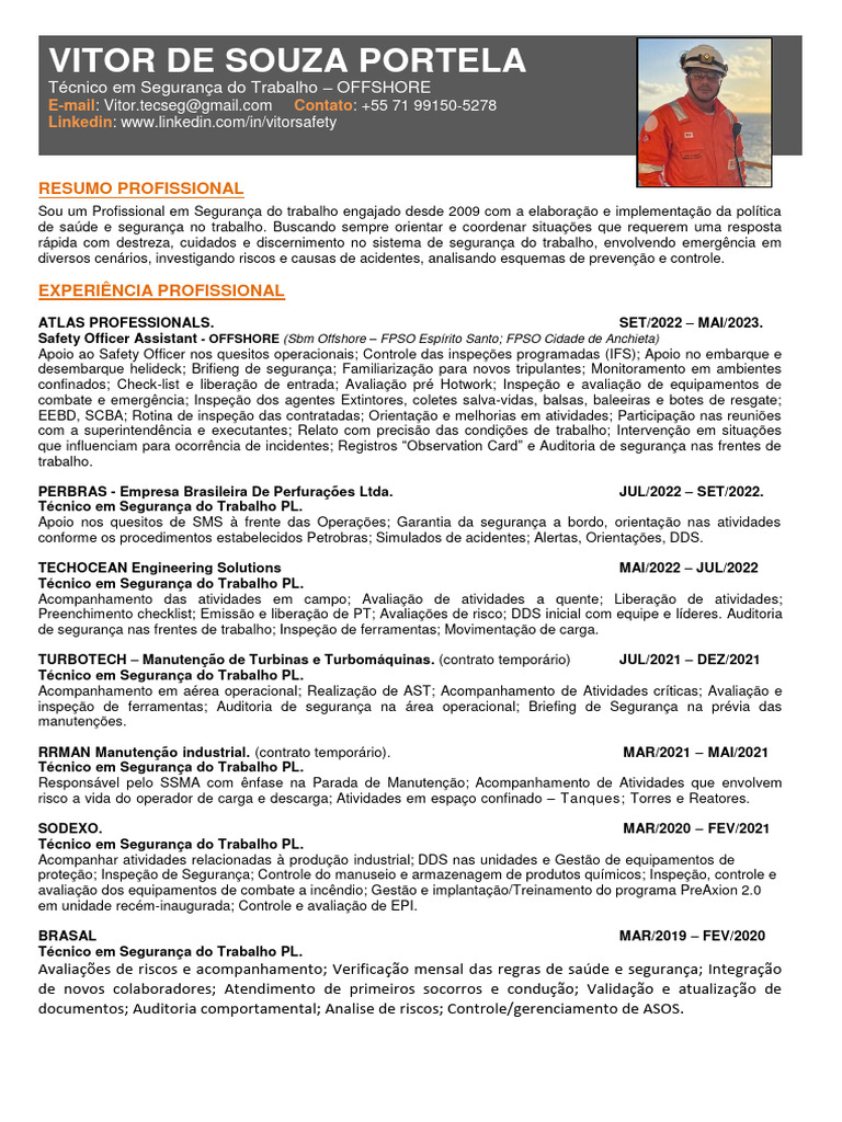 Currículo - Vitor Portela Set 2023 | PDF