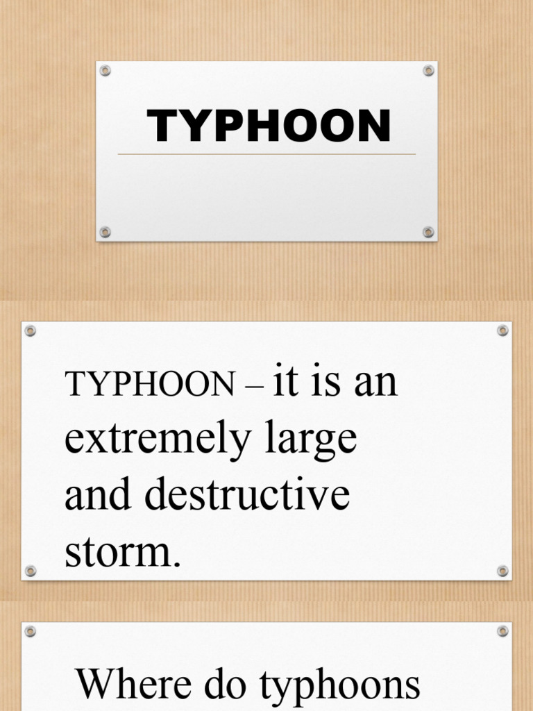 Typhoon Grade 8 | PDF