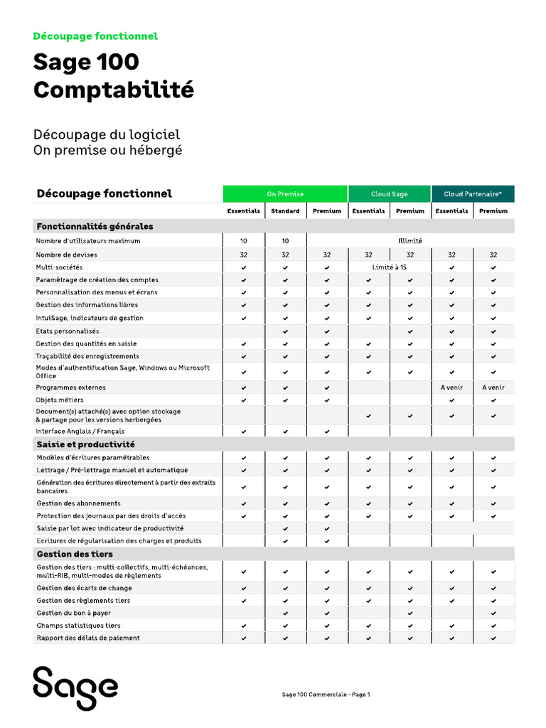 Sage 100 Compta 2 | PDF