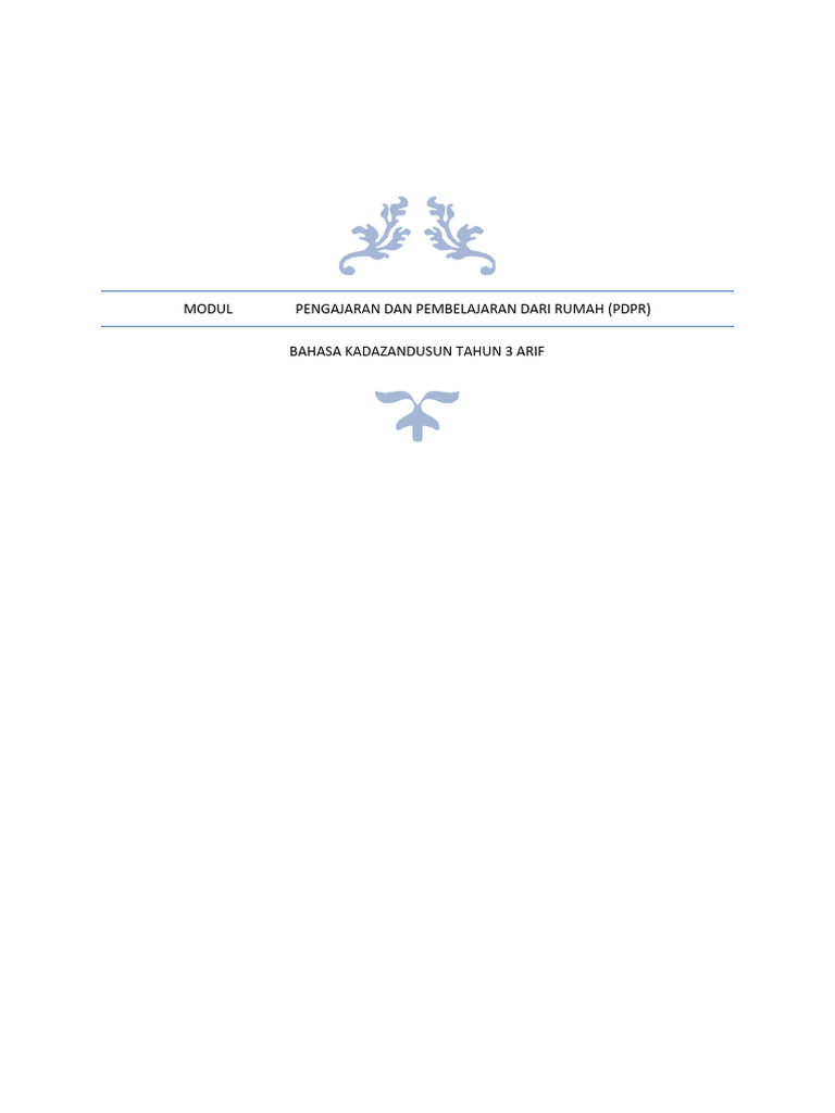 Modul BKD Tahun 3 Arif | PDF