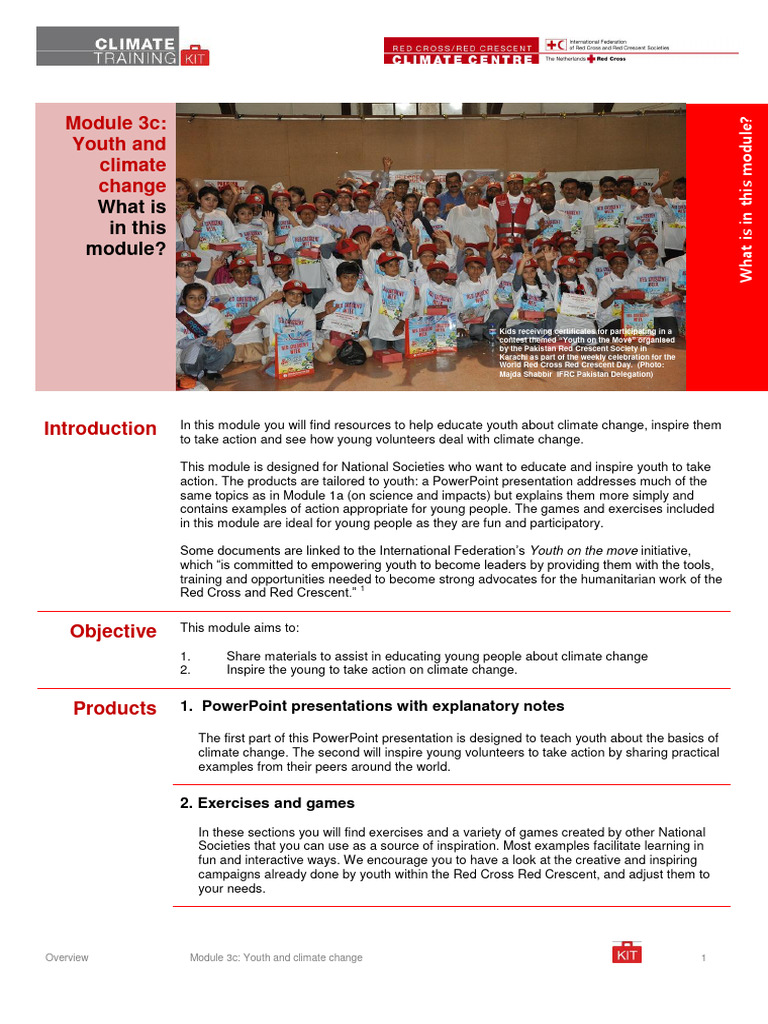 3c Overview of The Youth Module | PDF | International Federation Of Red Cross And Red Crescent ...