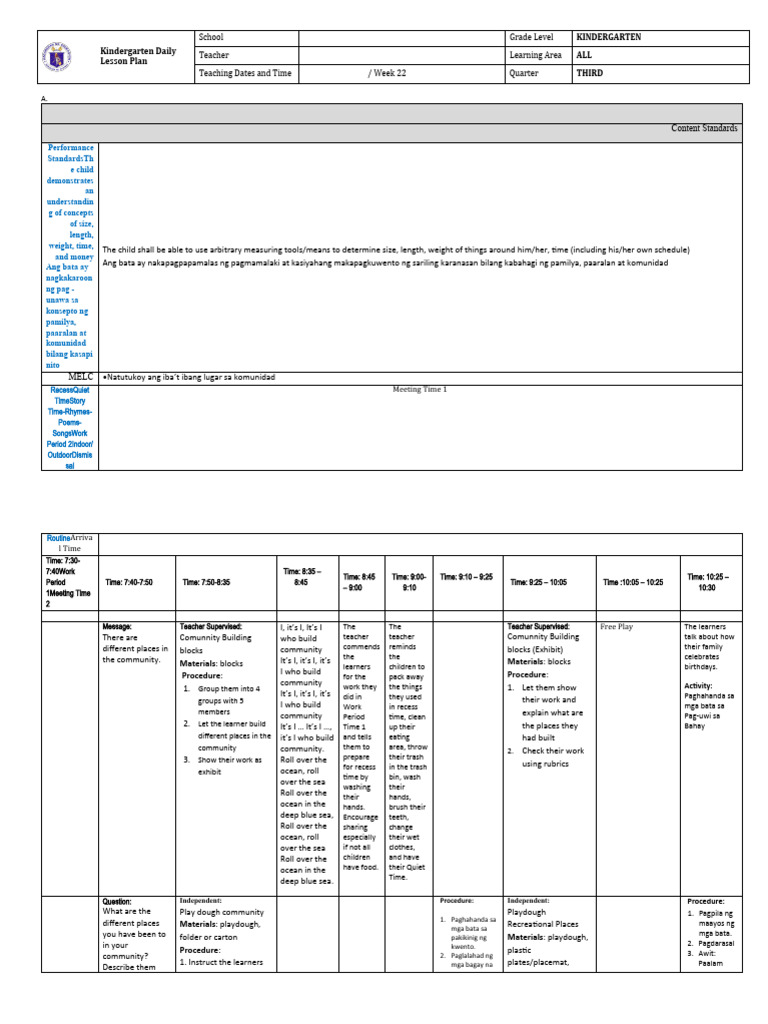 Kinder-New-DLL Week22 - Day2 | PDF | Cognitive Science | Human Communication
