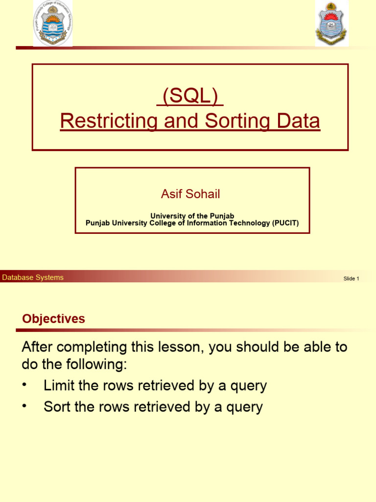 SQL-2 Select | PDF | Sql | Data Management