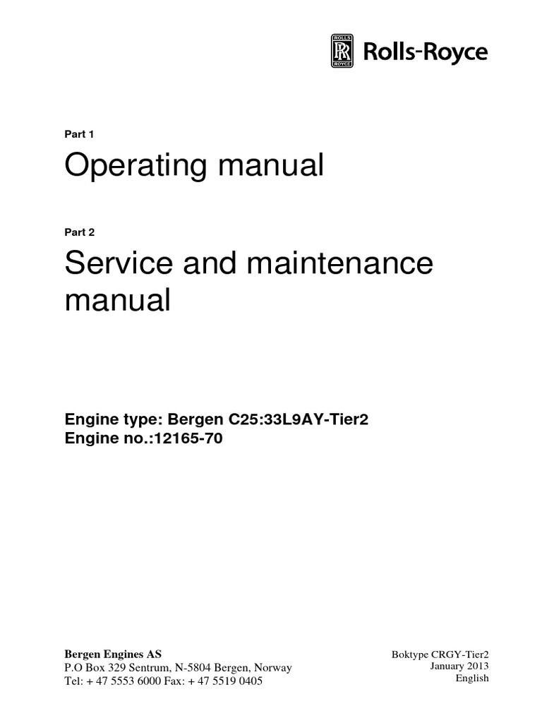 12165-70 C25 - 33L9AY - Tier2 Operating Manual | PDF | Piston | Pump