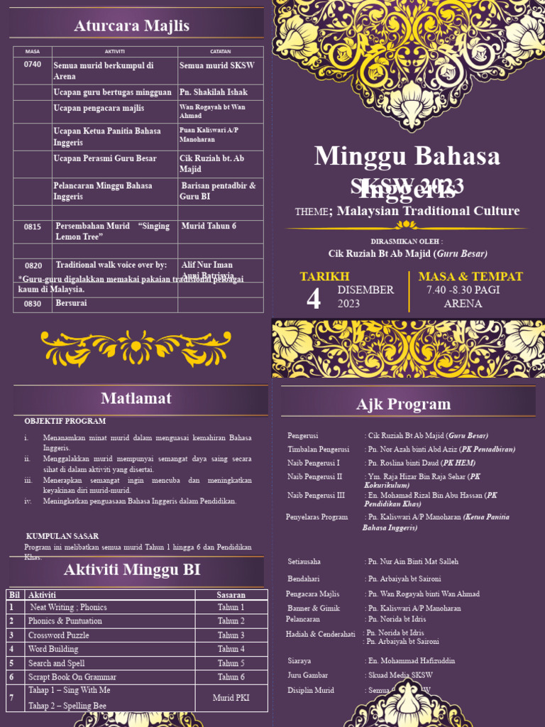 Template Buku Klasik by Cikgugrafikdotcom | PDF