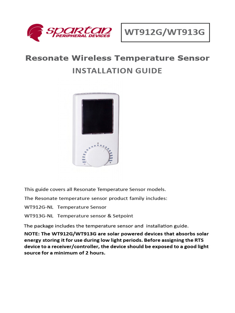 1091-2-1-01 | PDF | Temperature | Sensor