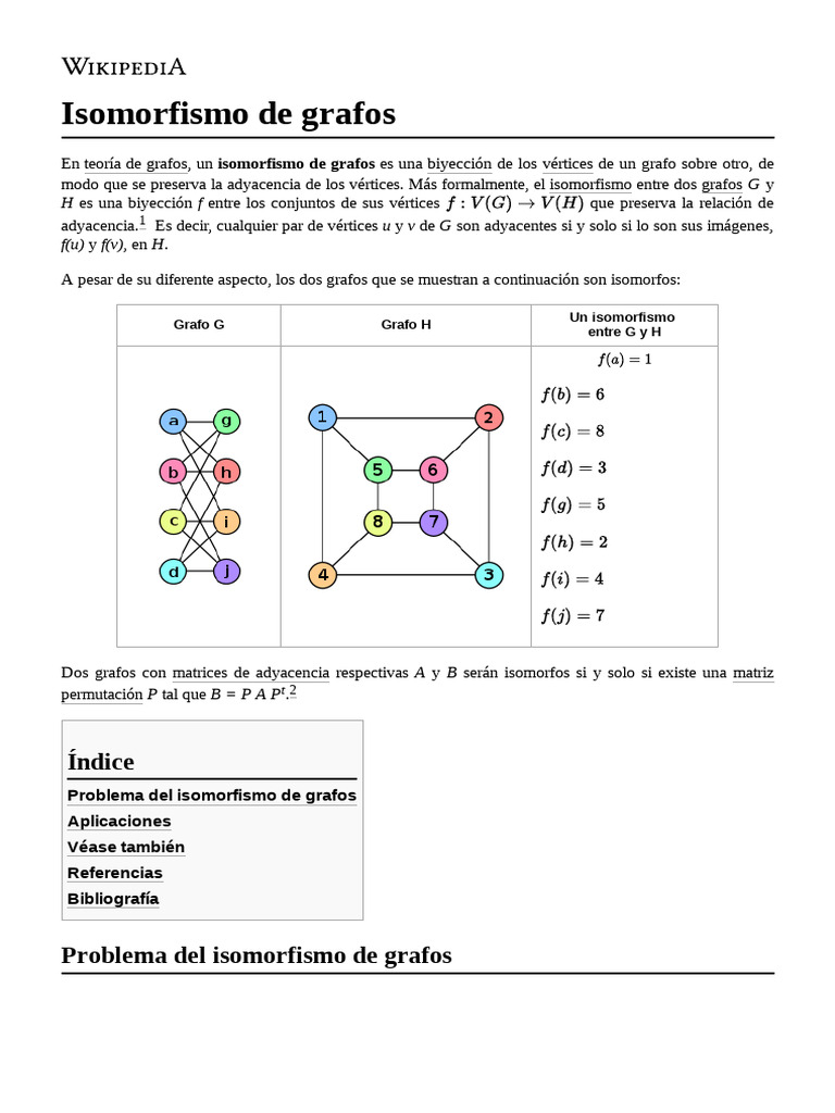 Isomorfismo_de_grafos | PDF | Informática teórica | Matemáticas
