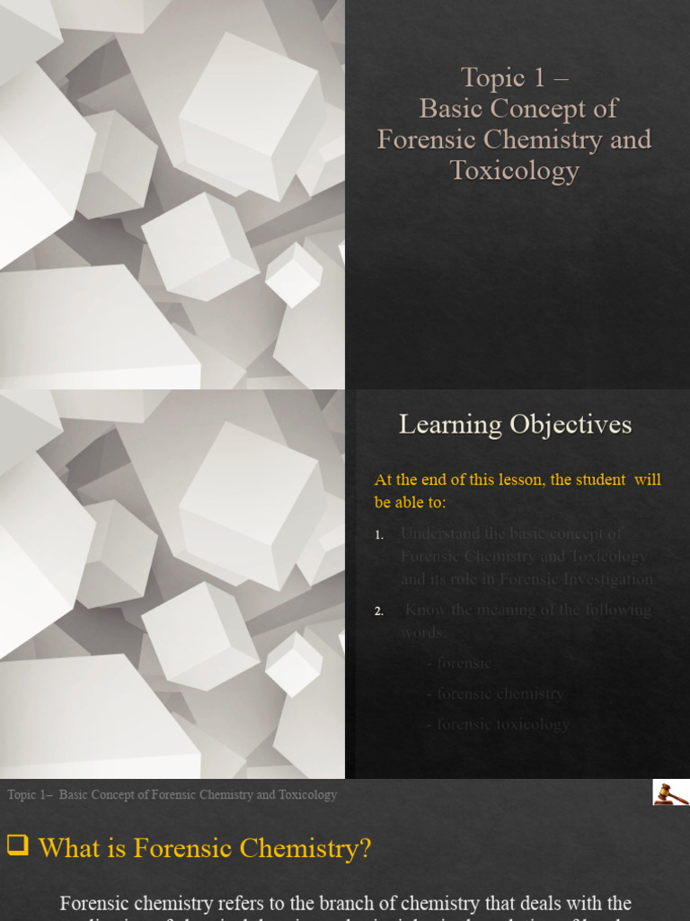 Forensic Chemistry & Toxicology Basics | PDF | Toxicology | Toxin