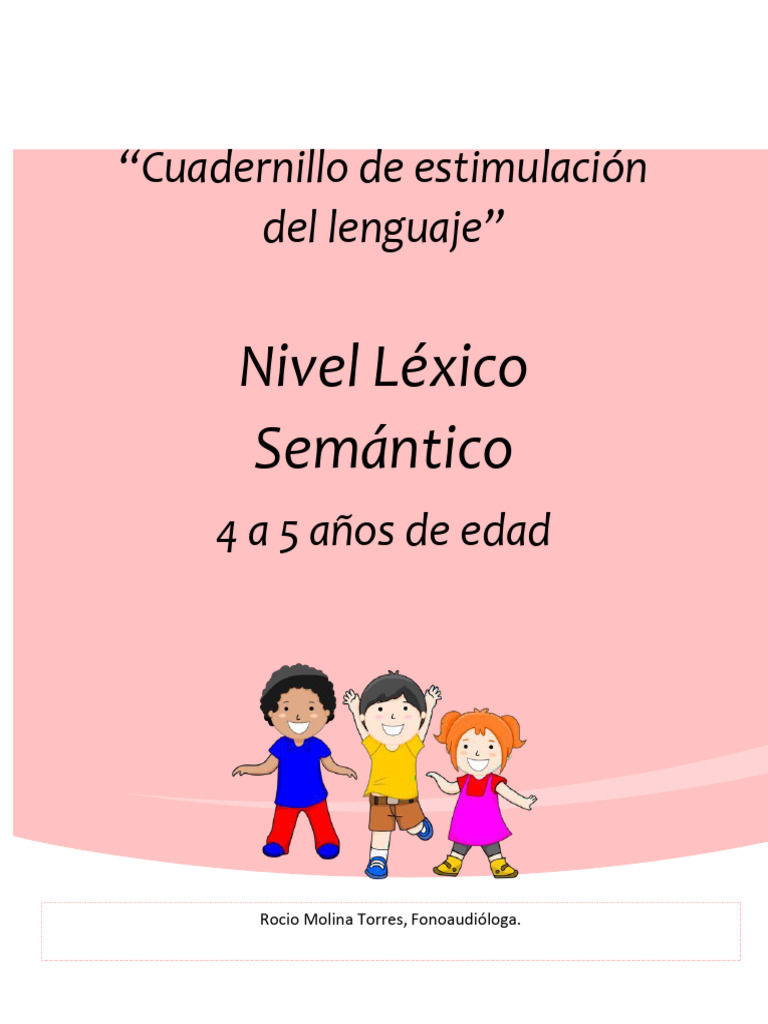 Cuadernillo Estimulación Del Lenguaje, Léxico Semántico | PDF | Color