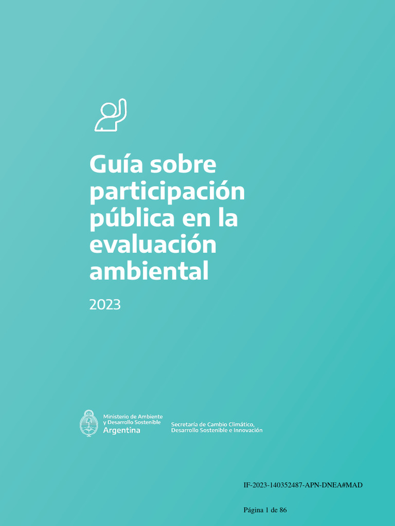 Guia PP 2023 | PDF | Evaluación de impacto ambiental | Leyes de libertad de información por país
