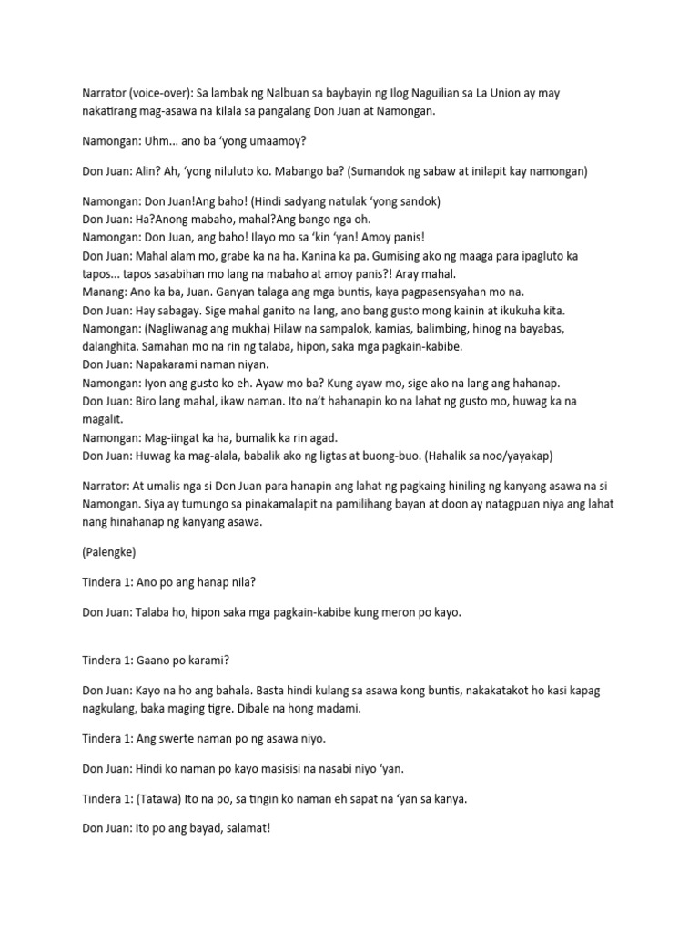 Script Biag Ni Lam Ang | PDF