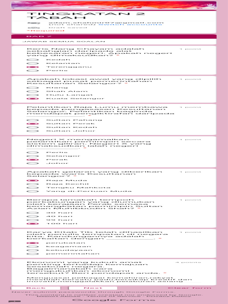 Tingkatan 2 Tabah | PDF