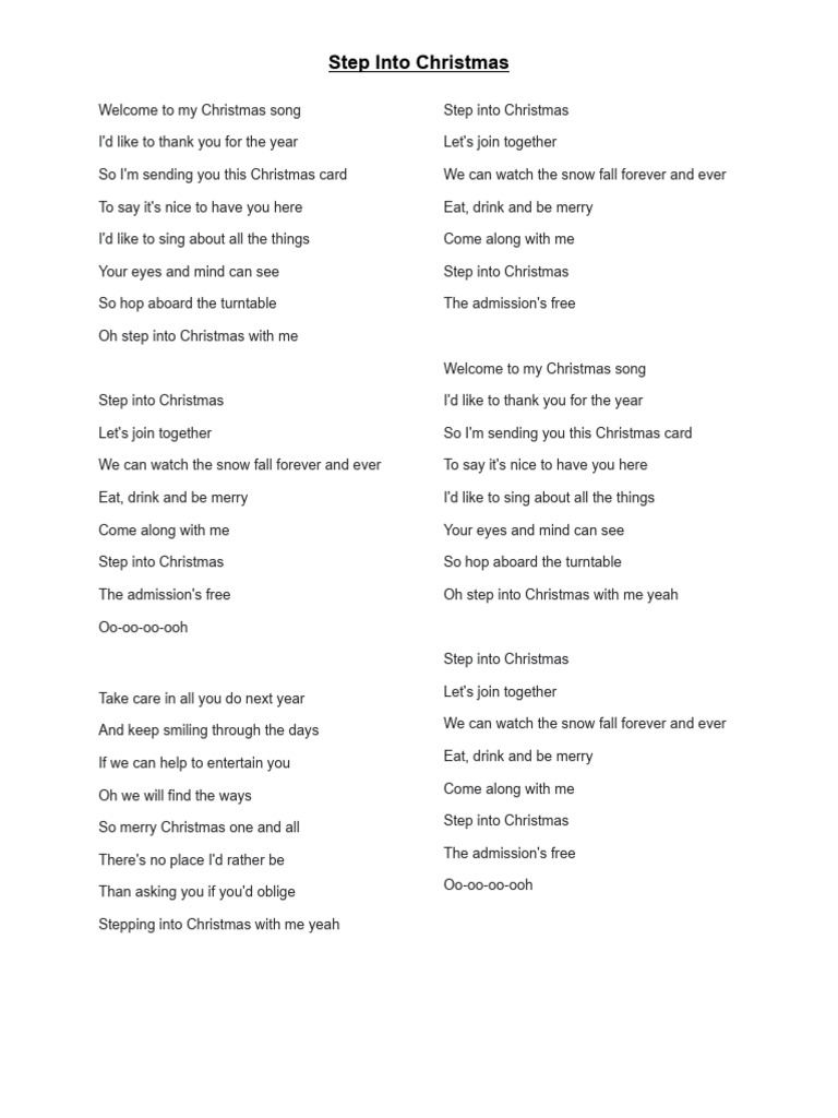 Step Into Christmas | PDF