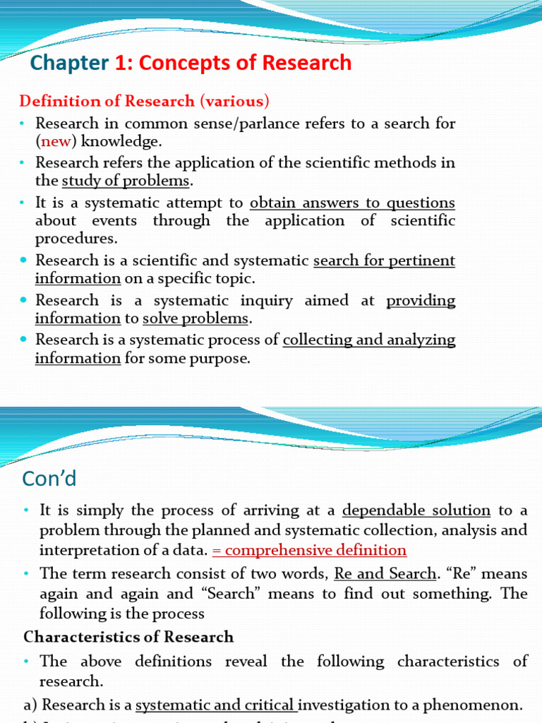 ch1 Research | PDF | Scientific Method | Inductive Reasoning