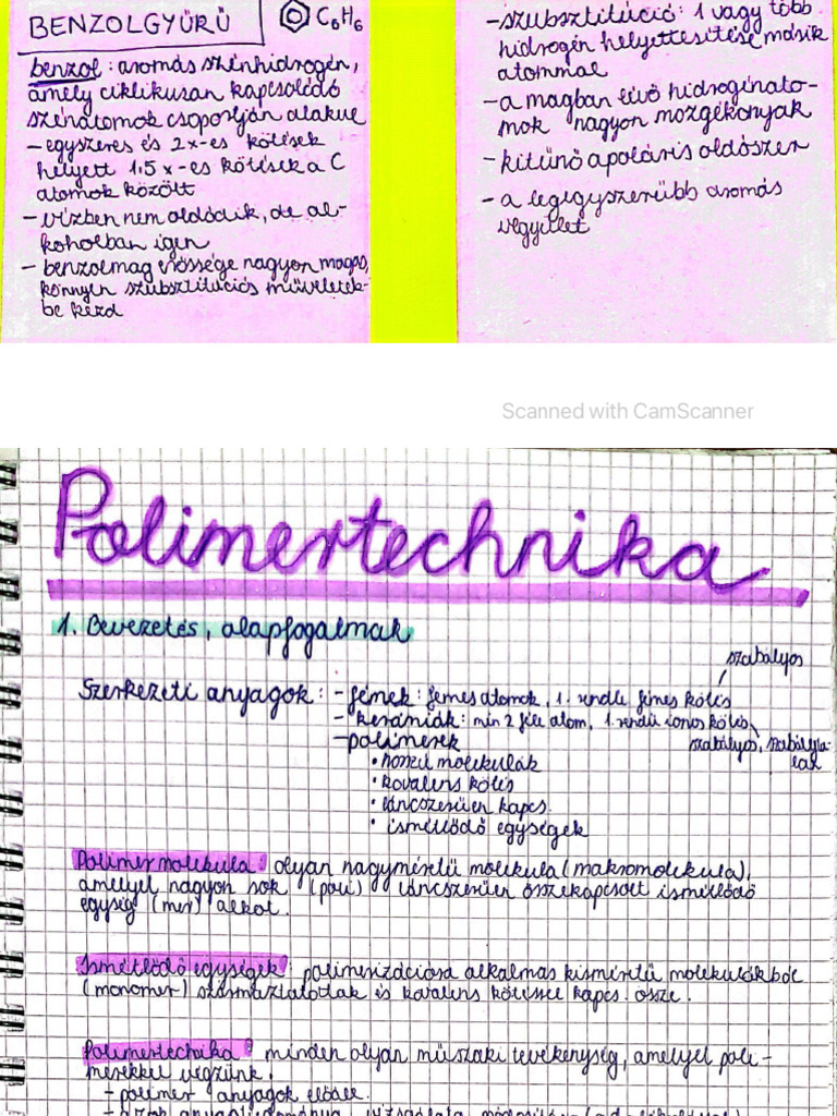 Polimertechnika Jegyzetek | PDF