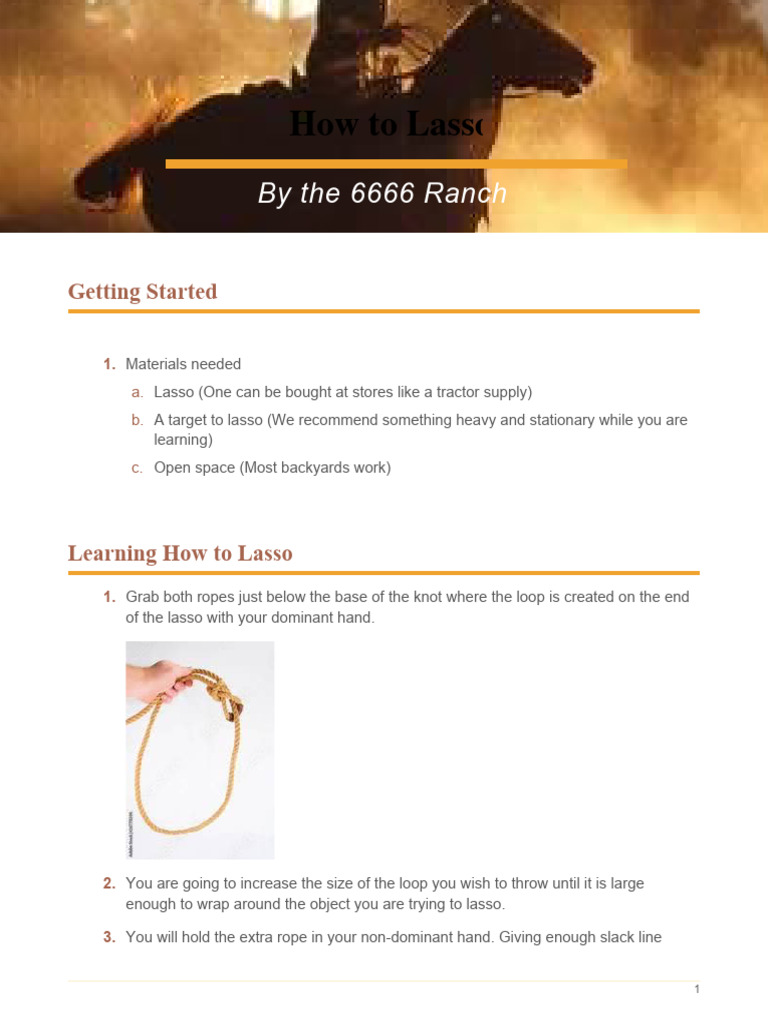 How To Lasso | PDF