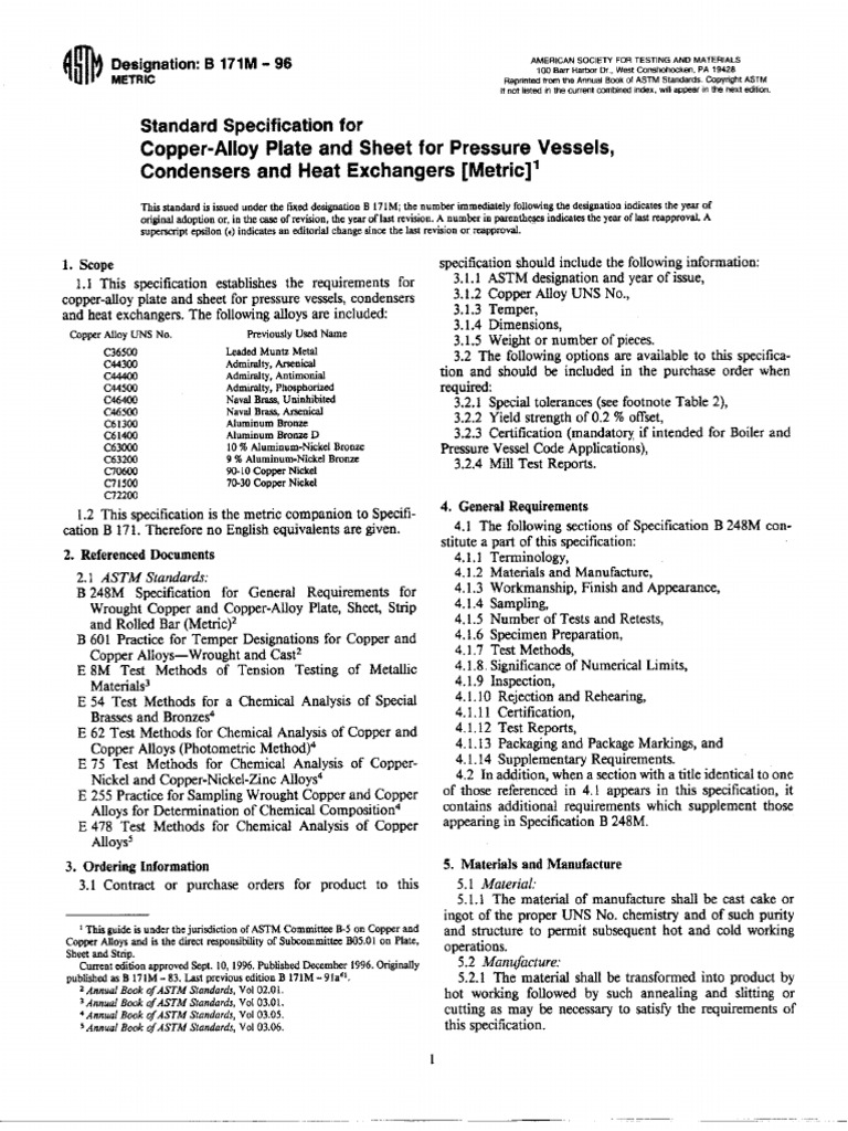 0126-ASTM B171M | PDF