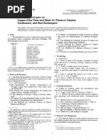 Asme SB-171 C46400 | PDF | Metals | Copper