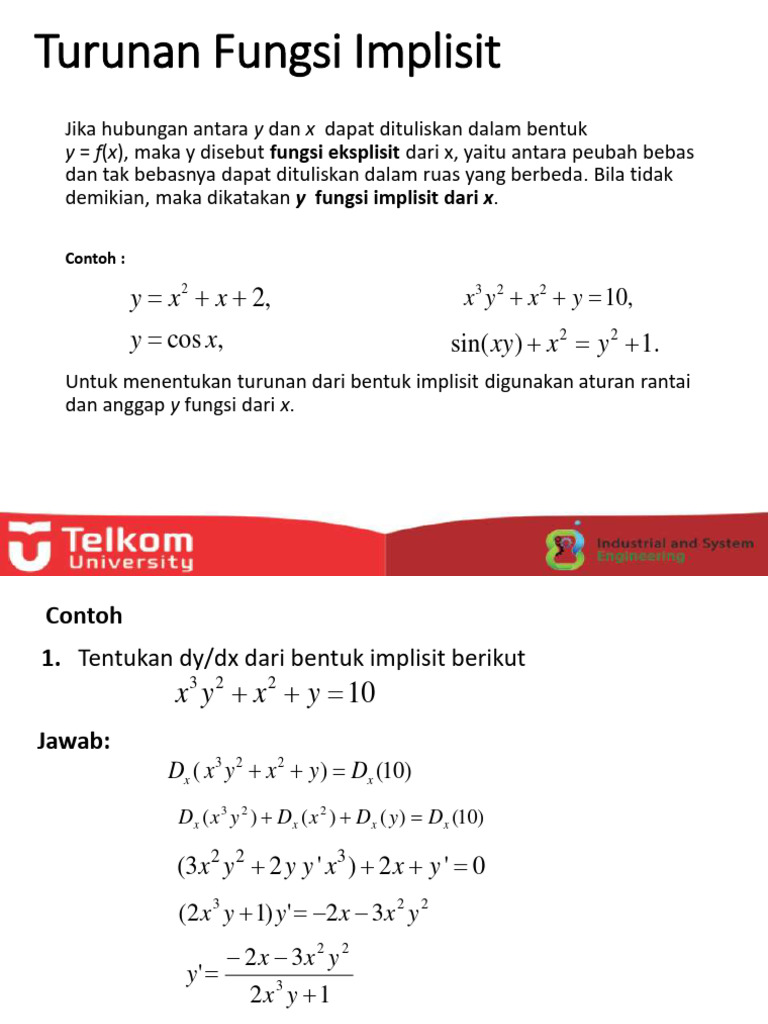 79 - 20220416081411 - Pert. Ke 5 Turunan Fungsi Implisit Dan Aplikasi ...
