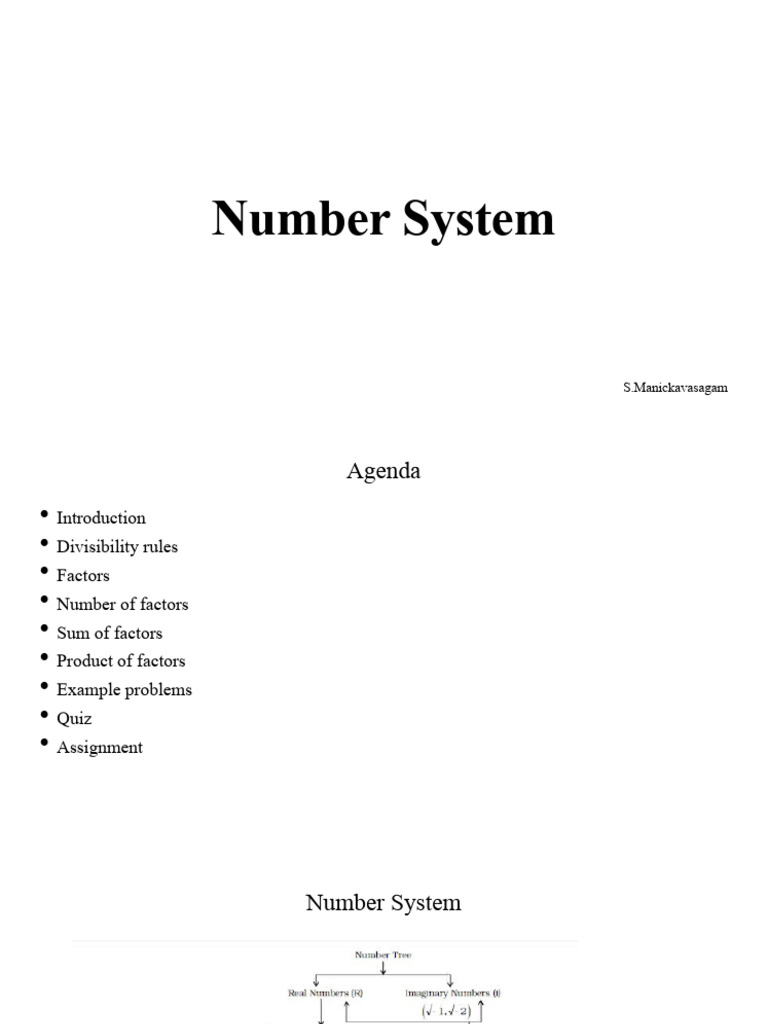 Number System Session 1 Pdf Numbers Discrete Mathematics