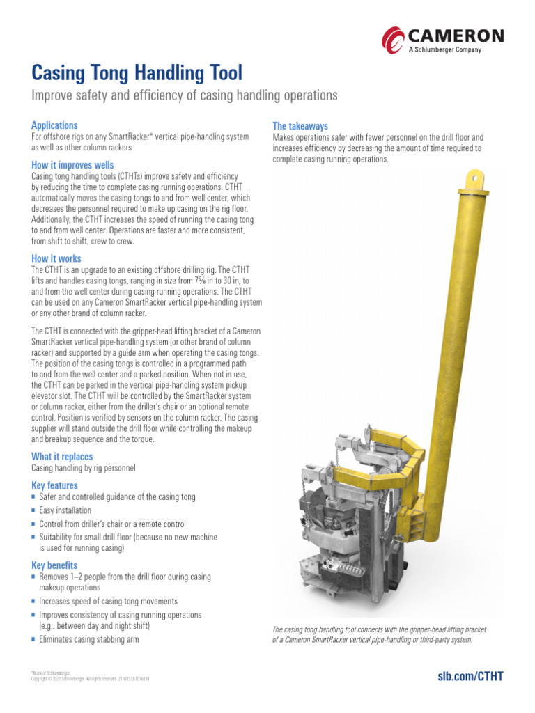 casing-tong-ps | PDF | Drill | Drilling Rig
