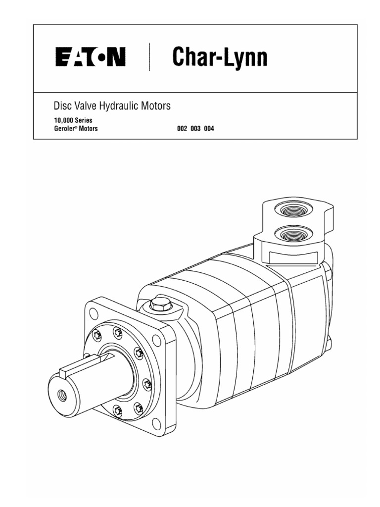 Eaton Char Lynn Disc Geroler Motor 10000 Design002003004 Parts ...