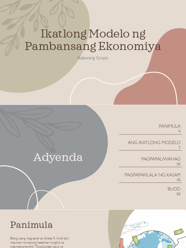 Ikatlong Modelo Ng Pambansang Ekonomiya | PDF
